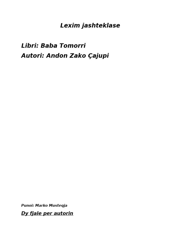 Lexim Jashteklase | PDF