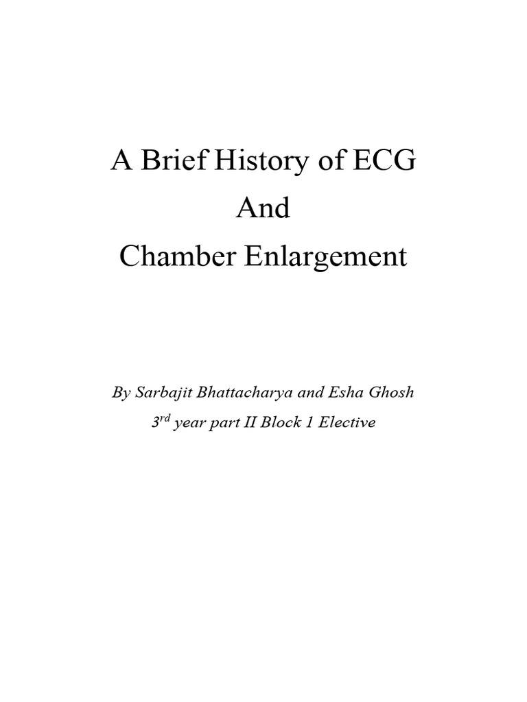 A Brief History of ECG and Chamber Enlargement | PDF ...
