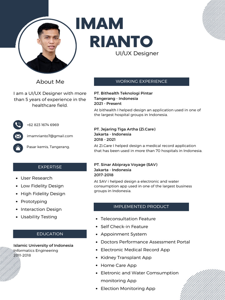 CV - Imam Rianto | PDF