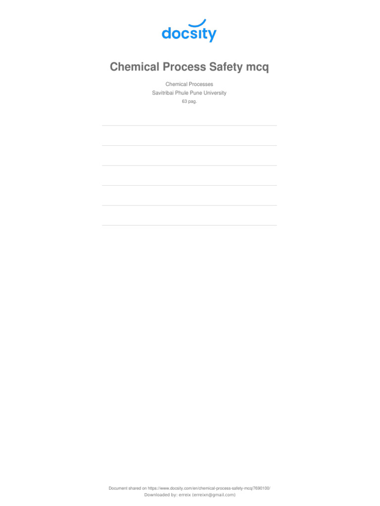 Process Safety | PDF | Explosion | Toxicity