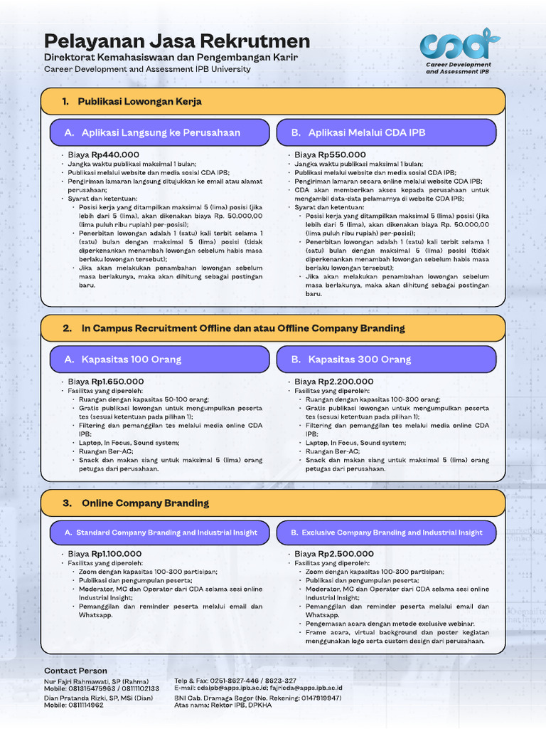 Flyer Layanan CDA 2023 | PDF