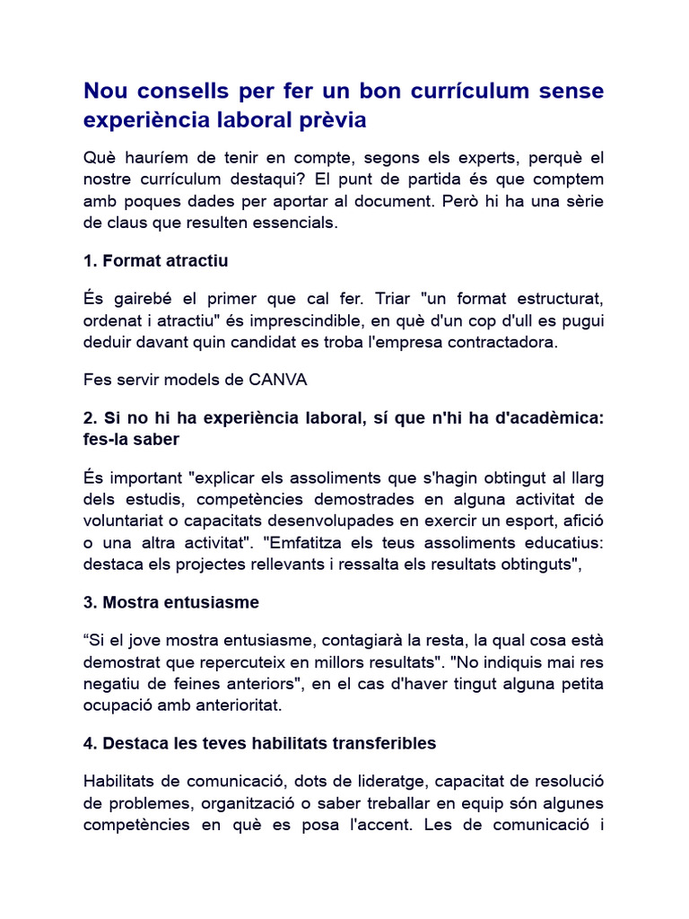 Elizabeth Alejandra Afonso Acevedo - CV Sense Experiència | PDF