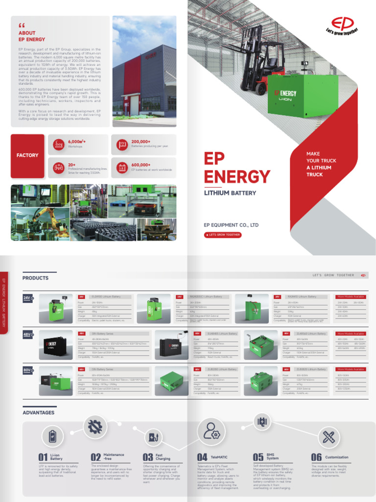EP Energy: Leading Lithium Battery Solutions | PDF | Lithium Ion ...
