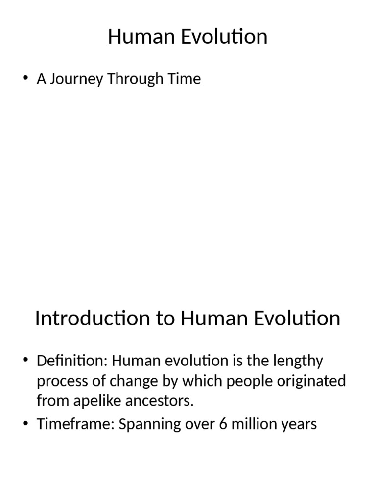 Human Evolution: Key Milestones Explained | PDF