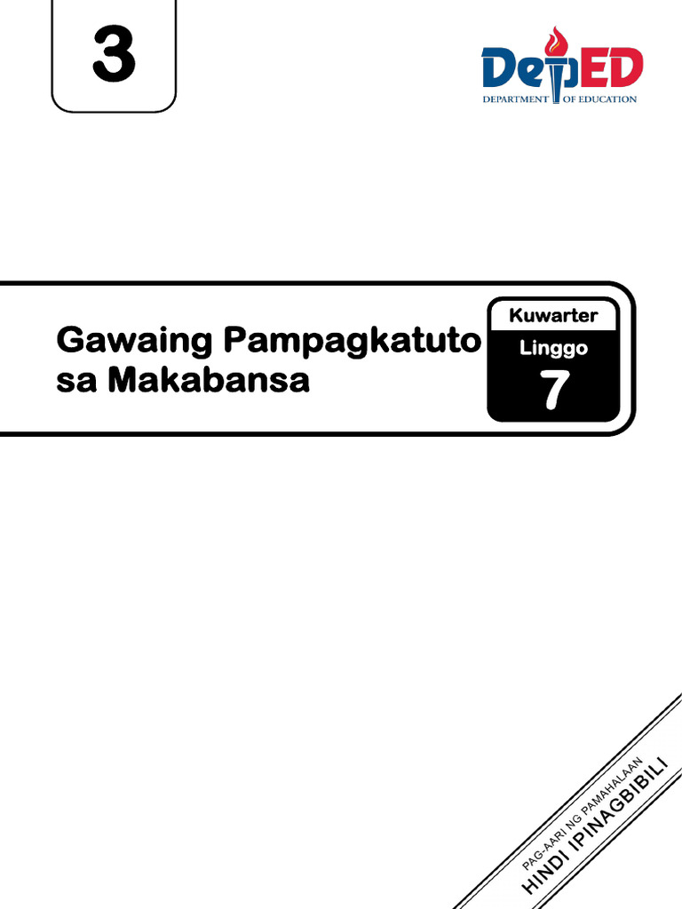 LAS Makabansa 3 Q1 Week7 v.2 | PDF