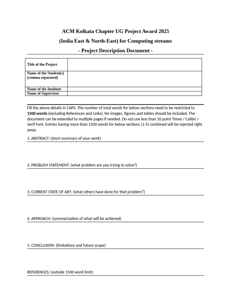 UGproject2025-Project Description | PDF