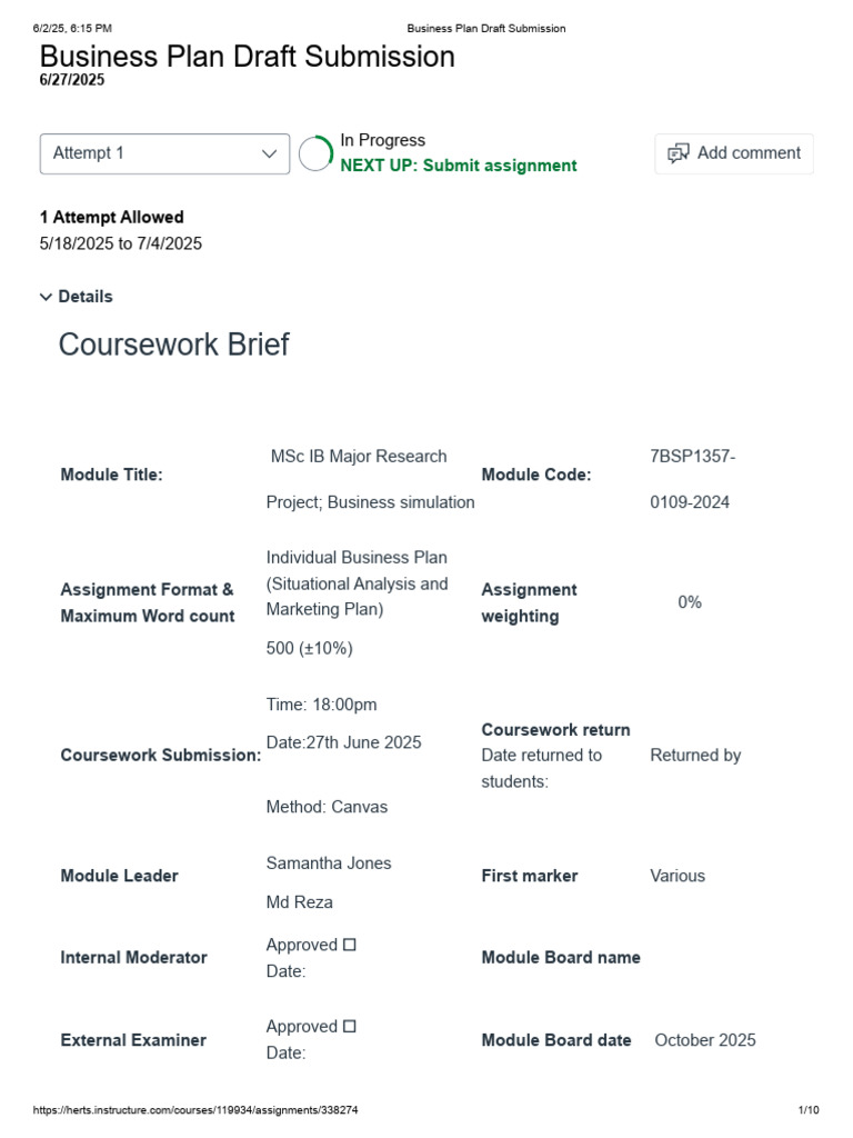 Business Plan Draft Submission | PDF | Artificial Intelligence | Intelligence (AI) & Semantics