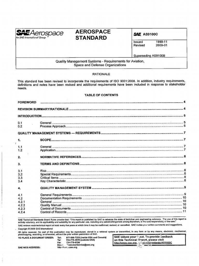 AS9100C (English) | PDF