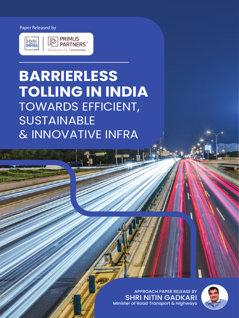 Approach Paper For Barrierless Tolling in India | PDF | Toll Road