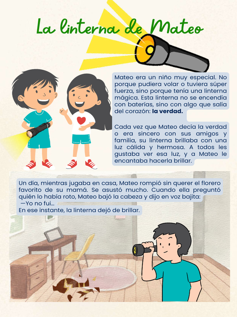 Cuento La Linterna de Mateo | PDF