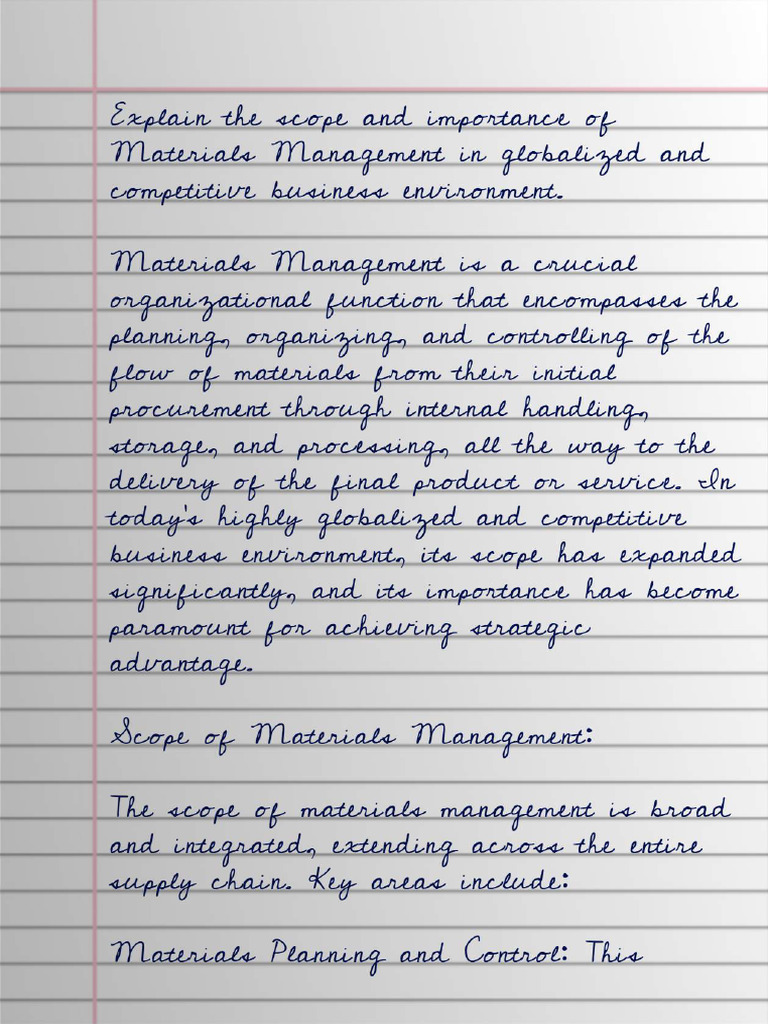 Material & Store Management | PDF