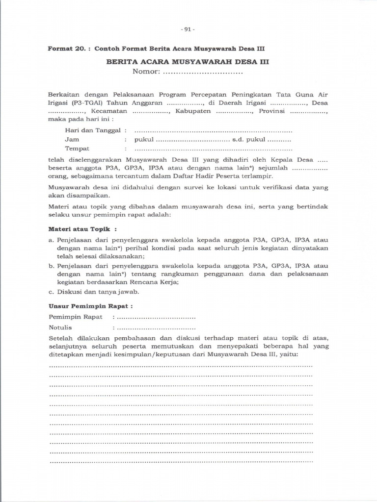 SE Dirjen SDA No 02 Tahun 2024 TTG Juknis P3-TGAI-1 Split | PDF