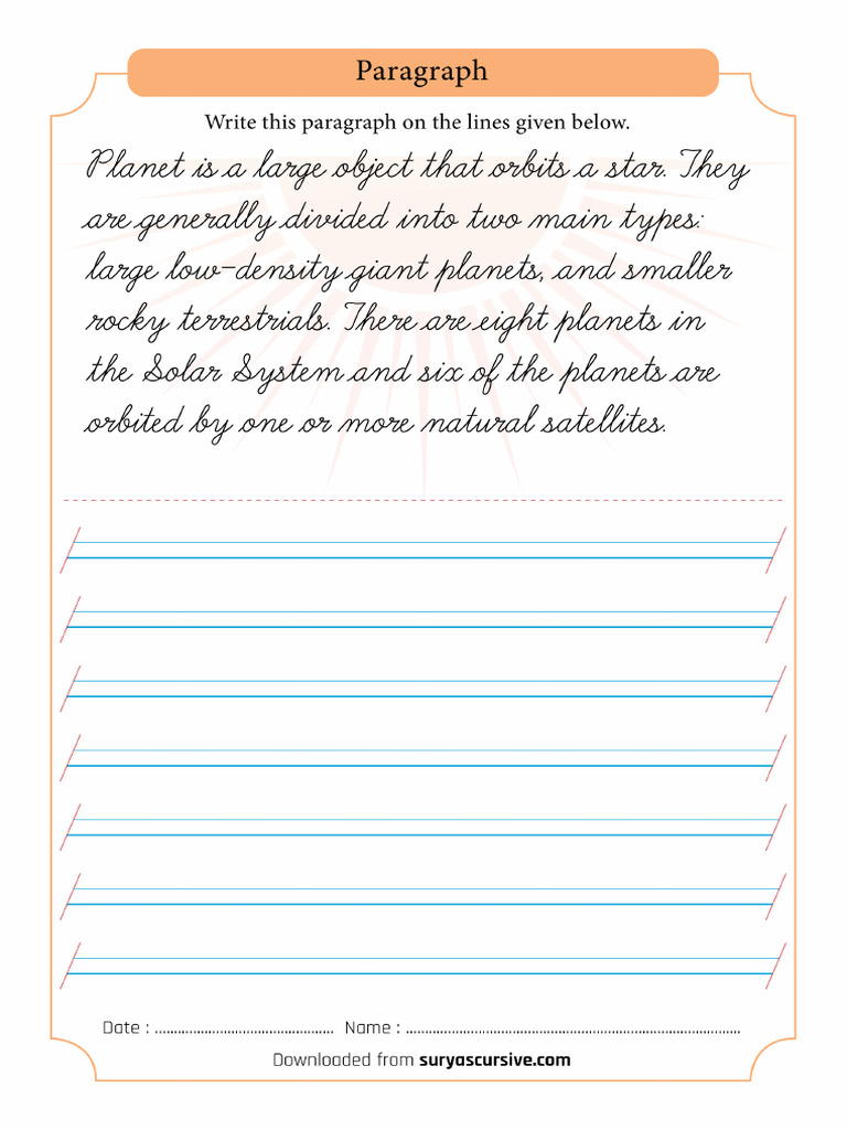 2L Cursive para Planet | PDF