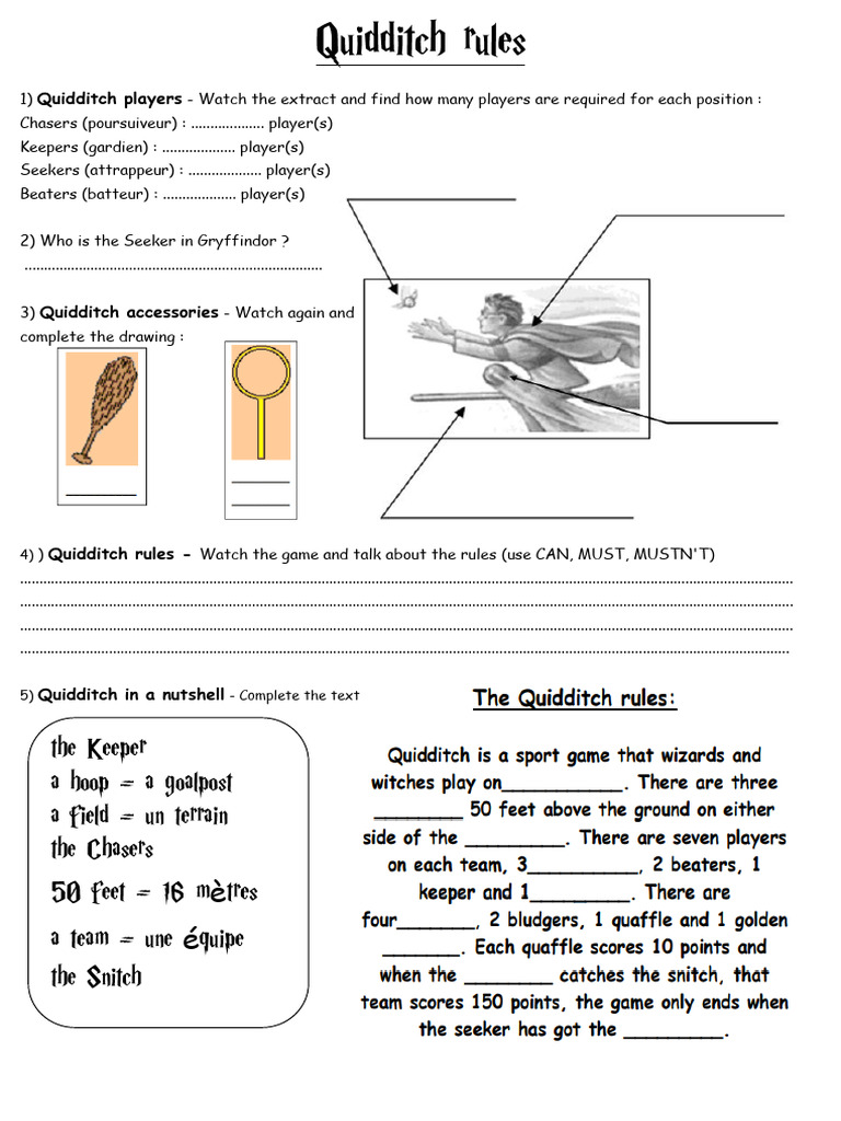 Quidditch Player Roles and Rules | PDF