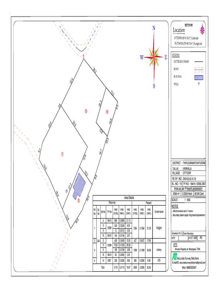 Final Drawing Moongadu Varkala at TVM - 01 | PDF