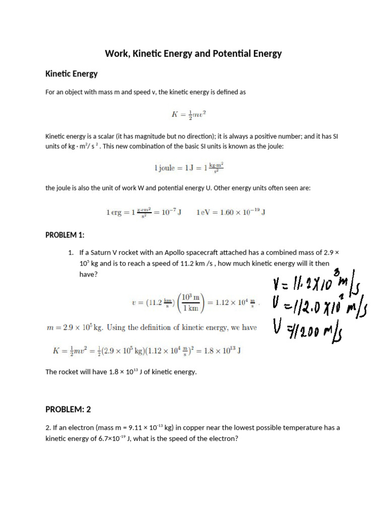 Kinetic and Potential Energy Explained | PDF | Force | Friction