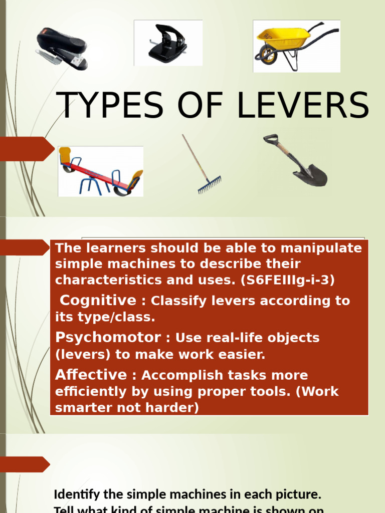 Types of Lever Co For 3rd Quarter | PDF