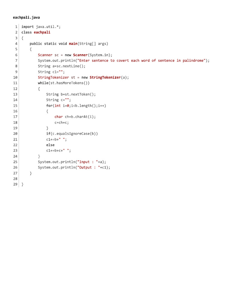 Palindrome Sentence | PDF