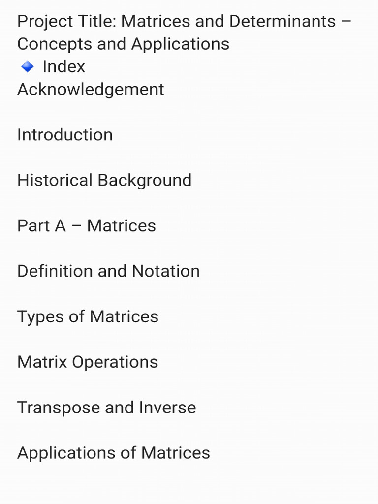 Maths matrix class 12 high school determinant | PDF