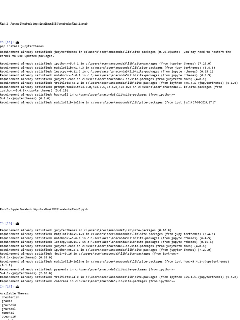 Unit-2 - Jupyter Notebook | PDF | Software | Computing