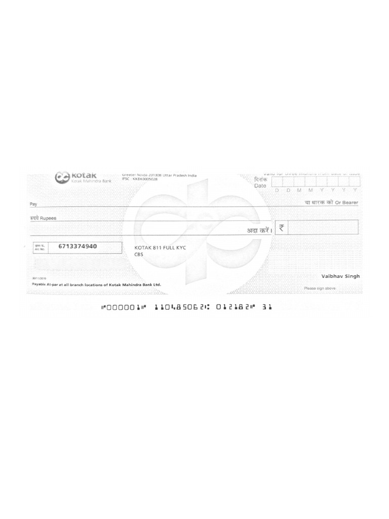 Cheque | PDF