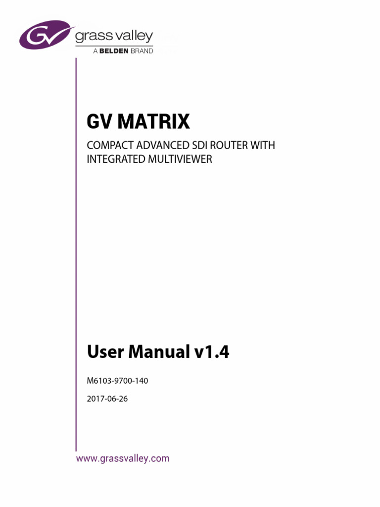 GV Matrix User Manual v1.4 | PDF | Electrostatic Discharge | Fuse ...