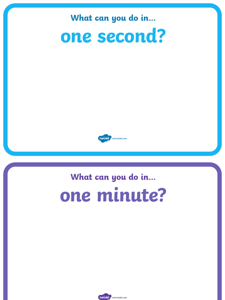 Activities in Various Timeframes | PDF