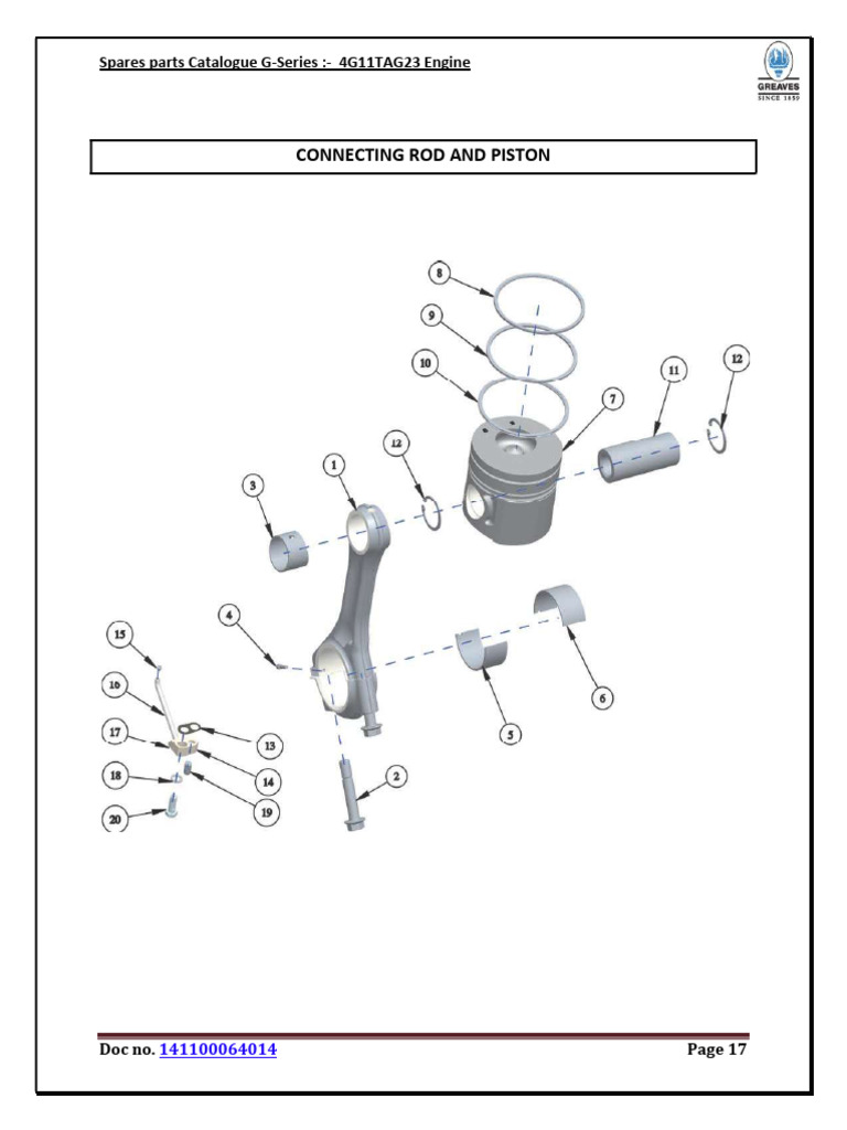 Greaves Engine Con Rod and Piston | PDF