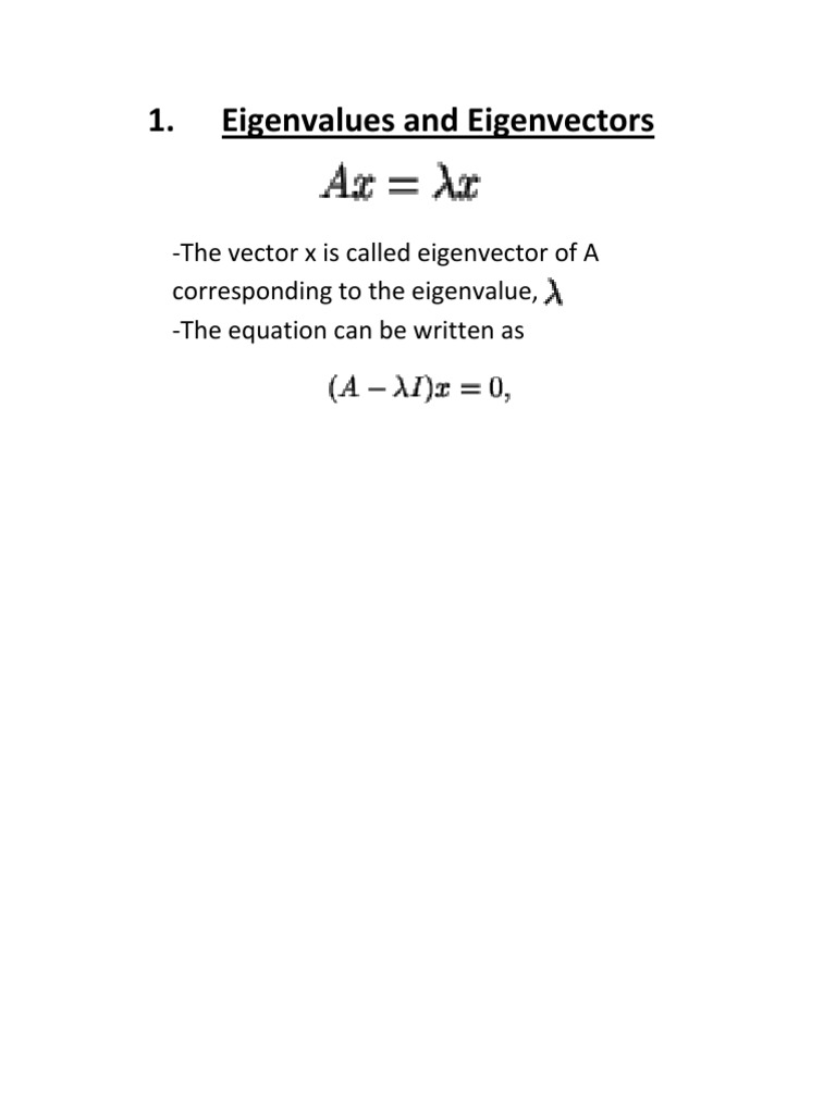 Eigenvectors and Linear Combinations | PDF