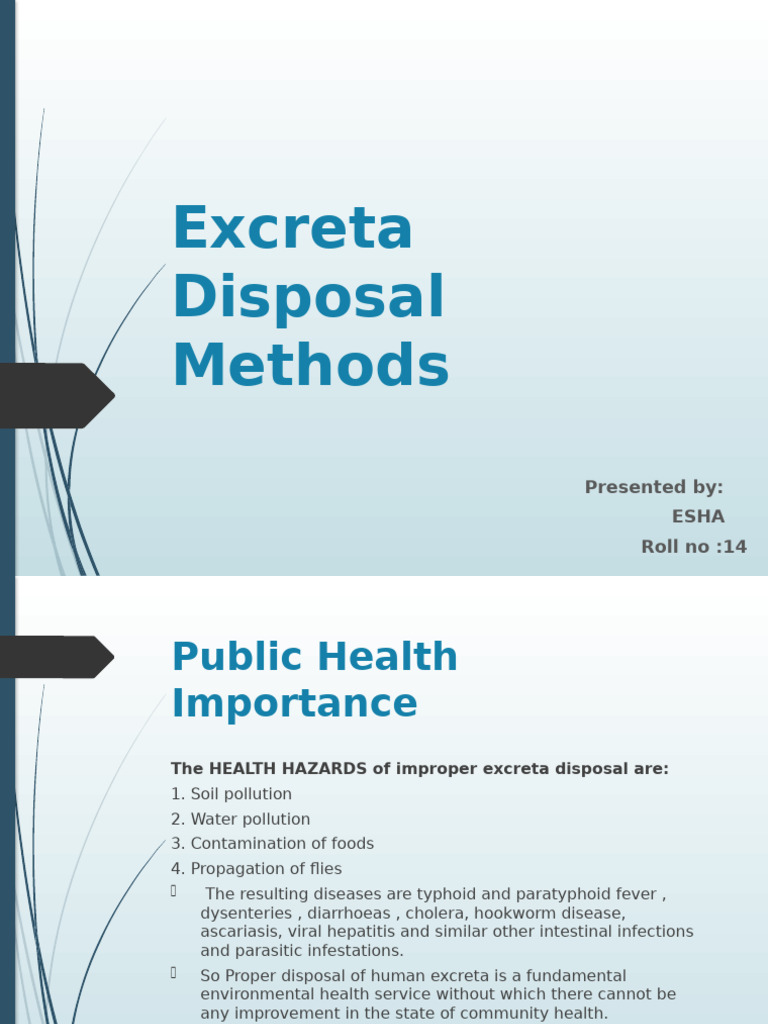 Excreta Disposal Methods | PDF | Sanitary Sewer | Sewage Treatment