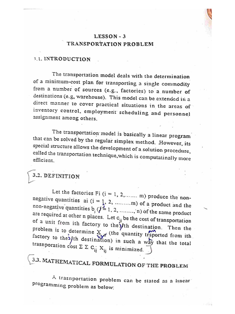 Transportation problem-AT Mam | PDF