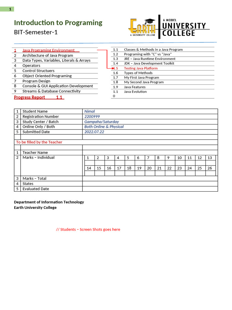 Javase Lesson2 PR 1 Student | PDF