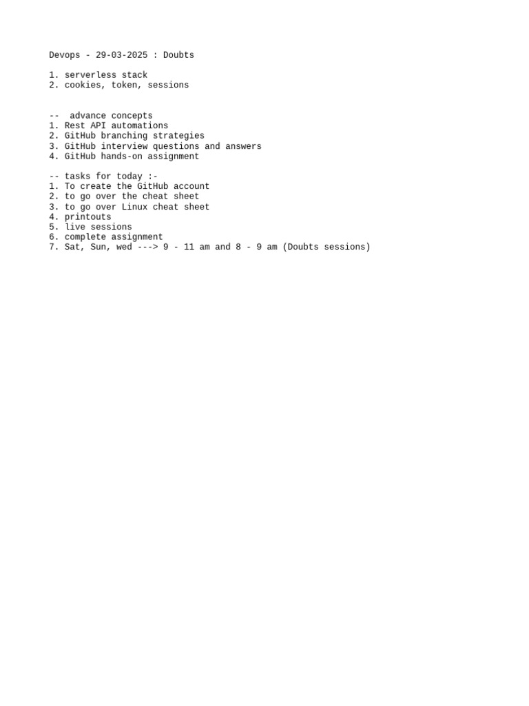 Devops - 29-03-2025 Doubts | PDF