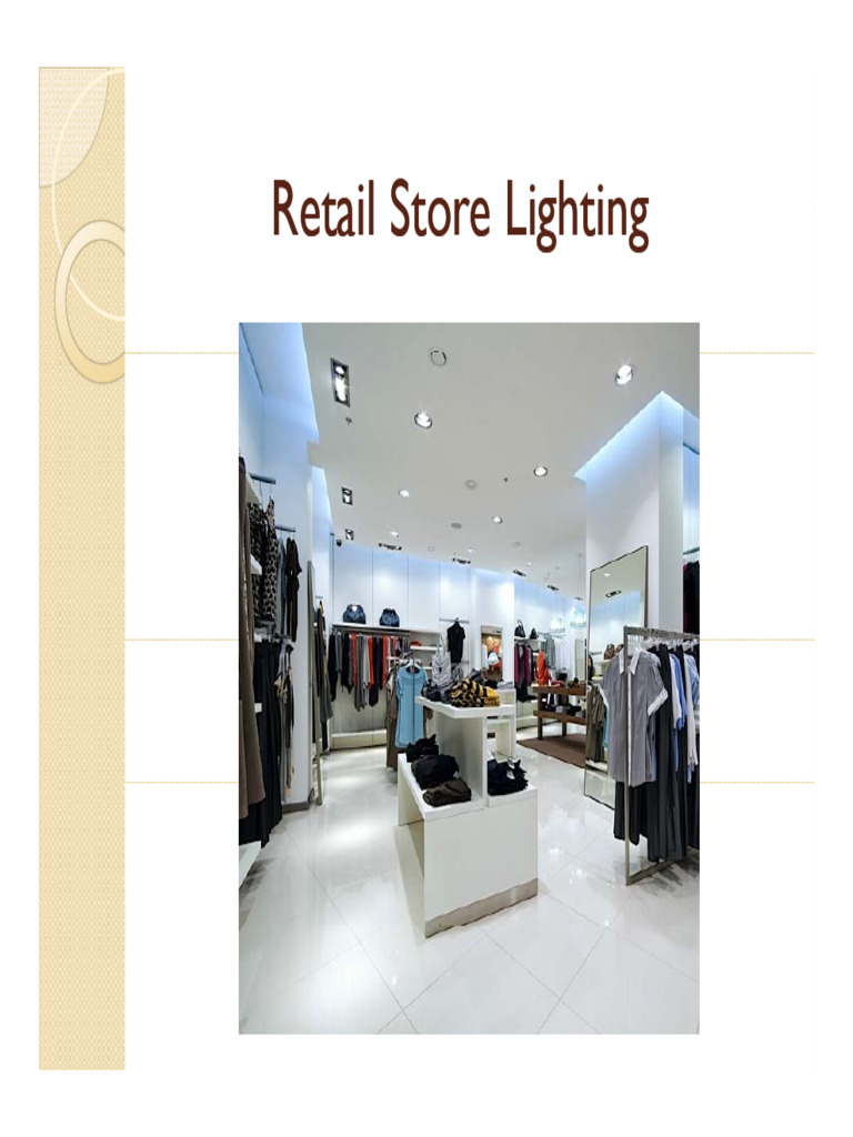 Retail Store Lighting | PDF | Lighting | Retail