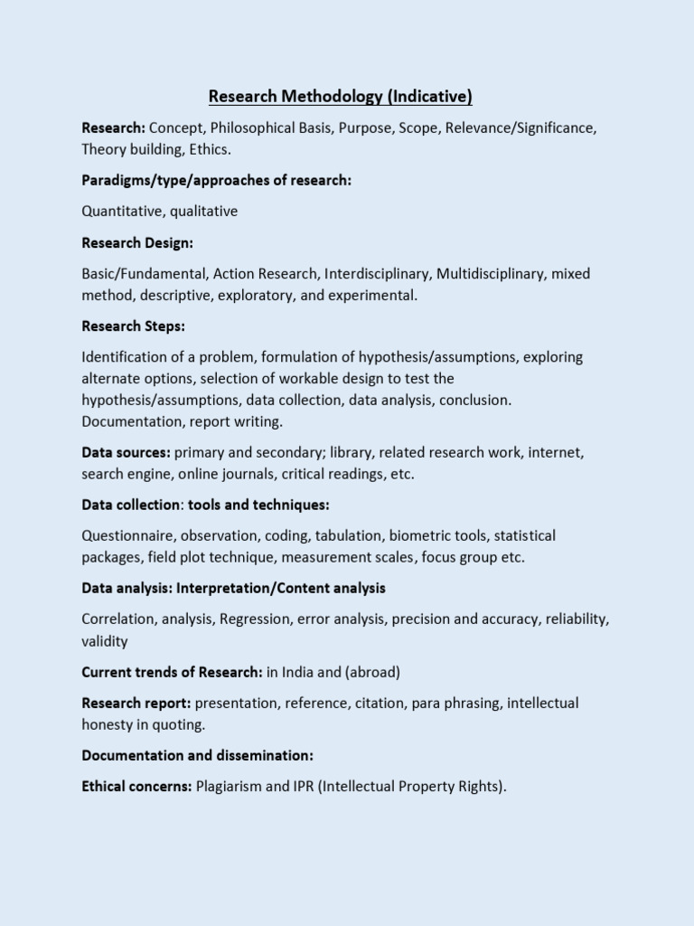 Research Methodology Overview and Trends | PDF