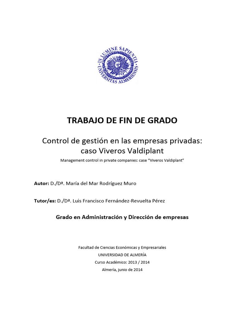 2139 - TFG - Maria Del Mar Rodriguez Muro GADE | PDF | Agricultura ...