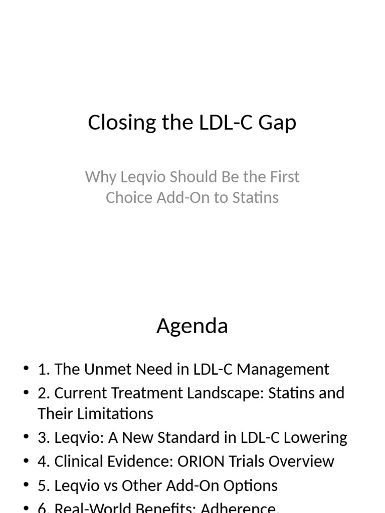 Leqvio First Choice Presentation | PDF | Medical Specialties | Health Care