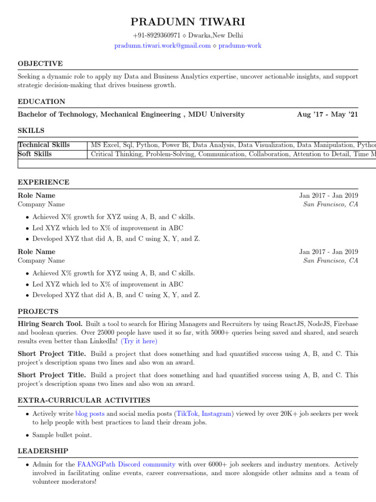 FAANGPath Simple Template | PDF | Data | Data Management
