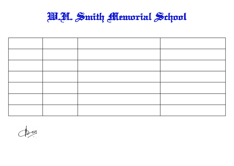 Class 8 Time Table - First Unit Test - 2025-26 | PDF