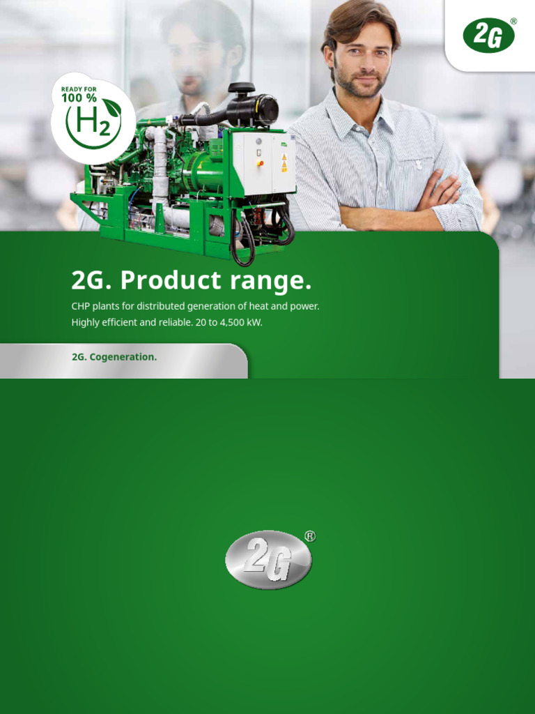 2g Product Range | PDF | Cogeneration | Power Station
