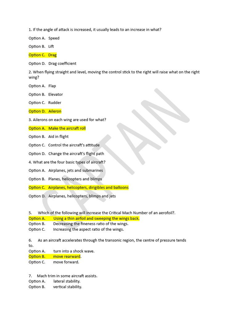 Question Aerodynamics | PDF | Flight Control Surfaces | Flap (Aeronautics)