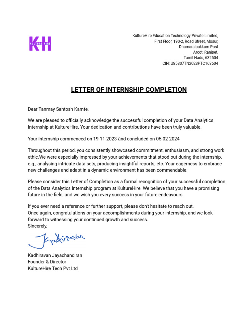 Data Analytics Kulturehire | PDF