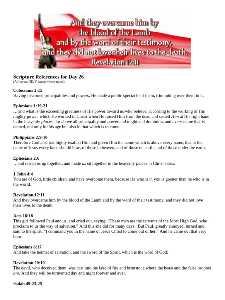 WK 4 Day 26 Scripture References | PDF | Paul The Apostle | Religious ...