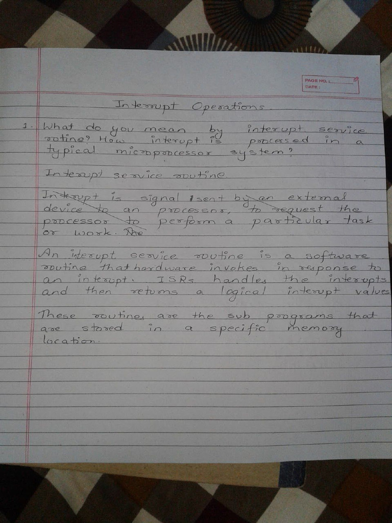 Solution of Interrupt Operation | PDF