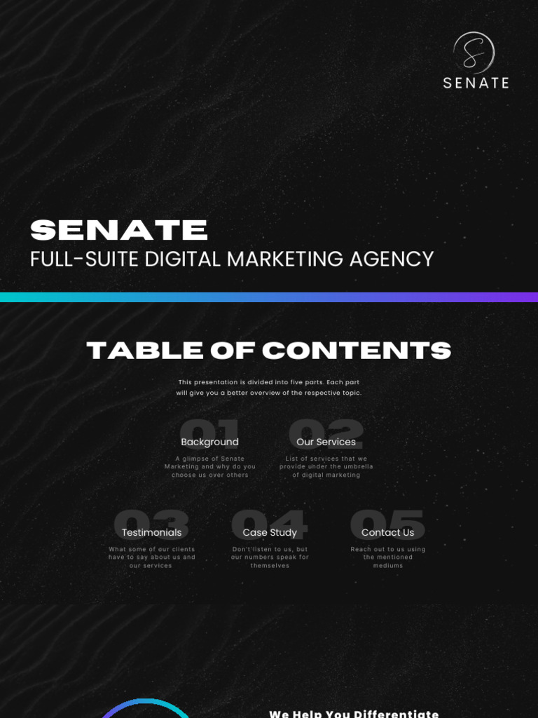 Senate Marketing - Cred Deck - Case Study | PDF | Brand | Marketing