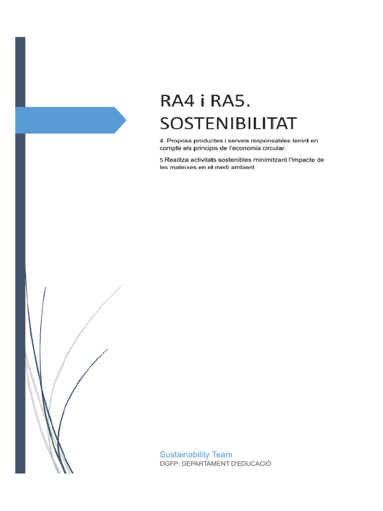 RA4 - RA5 Dossier Mòdul Sostenibiliat | PDF