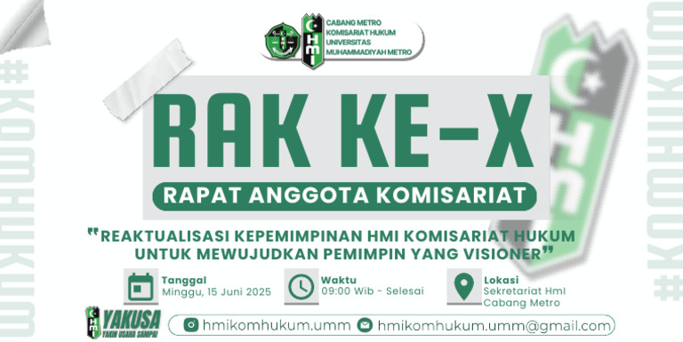 Tema Rak HMI Komisariat Hukum | PDF
