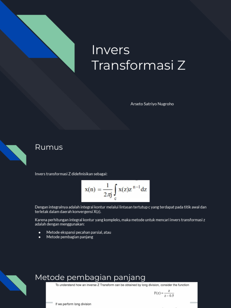 9 - Invers Transformasi Z | PDF