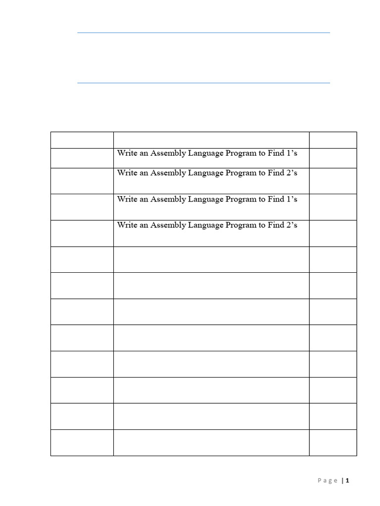 Lab Solution (From Page No. 50) | PDF | Assembly Language | Computer Hardware