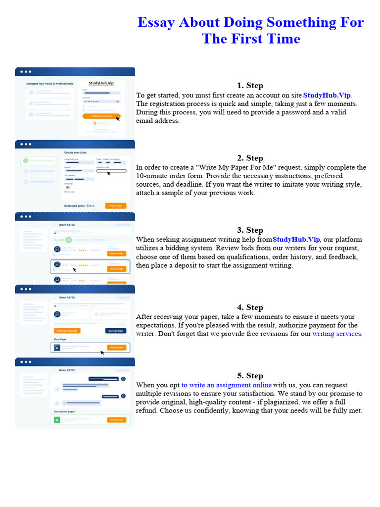 Essay About Doing Something For The First Time | PDF | World Wide Web ...